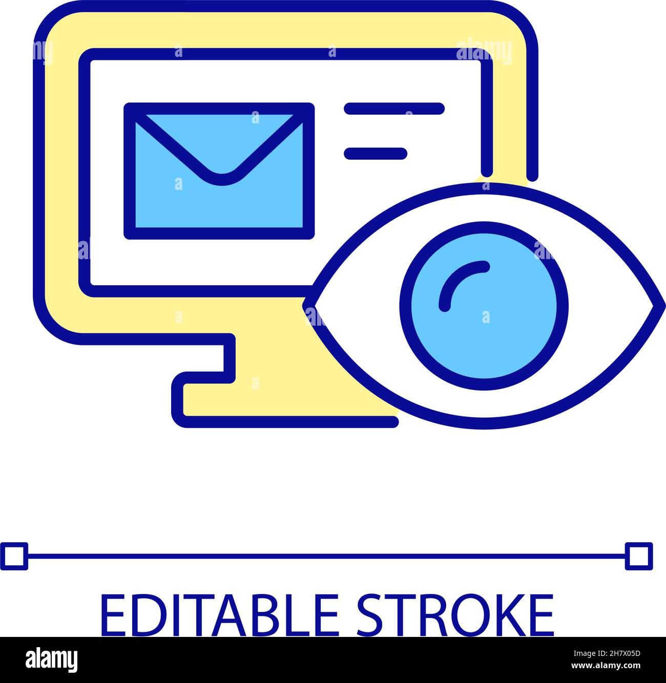 Control email RGB color icon Stock Vector Image & Art - Alamy