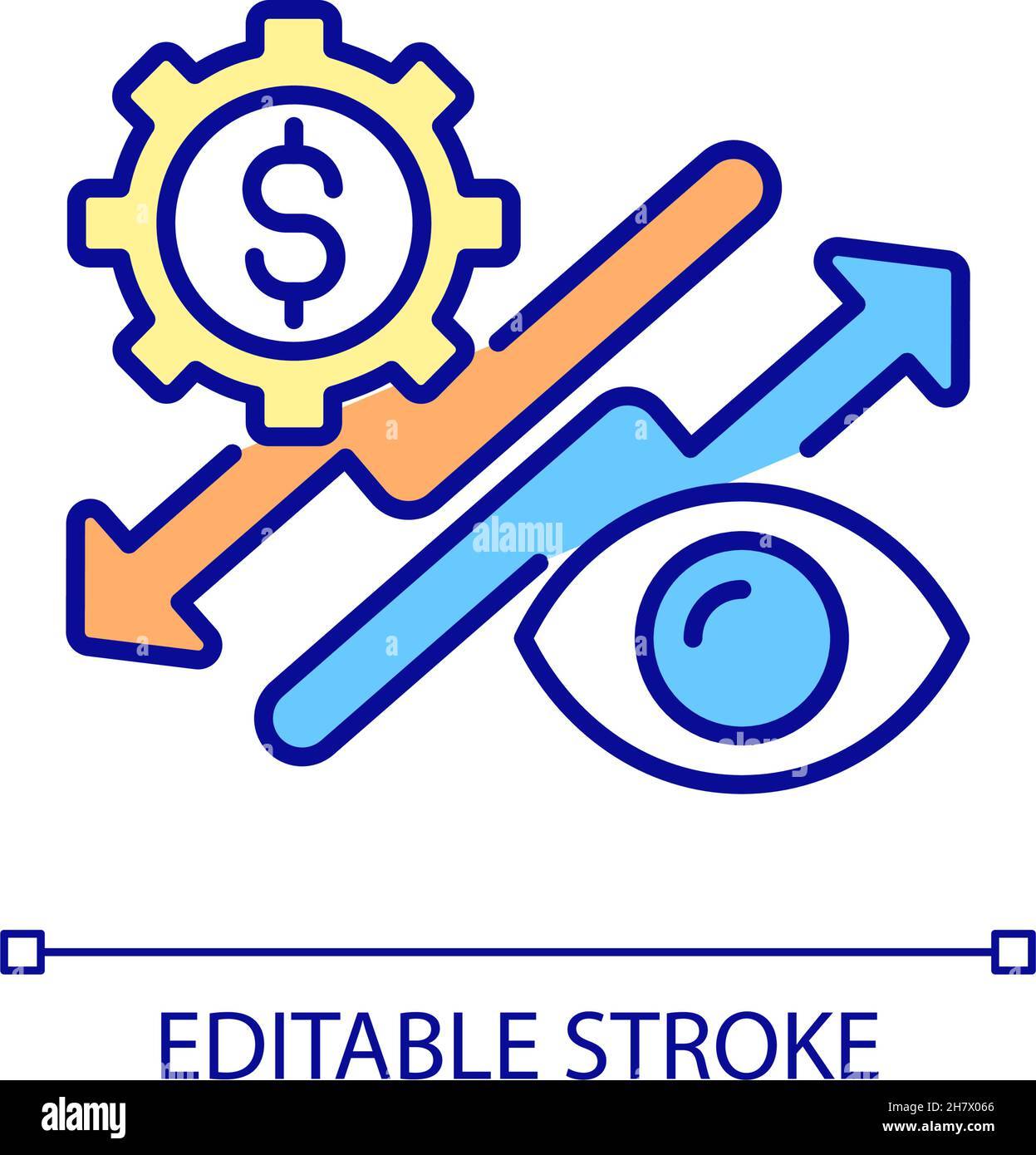 Statistic comparison RGB color icon Stock Vector Image & Art - Alamy