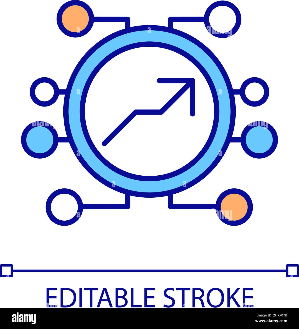 Improve network RGB color icon Stock Vector Image & Art - Alamy