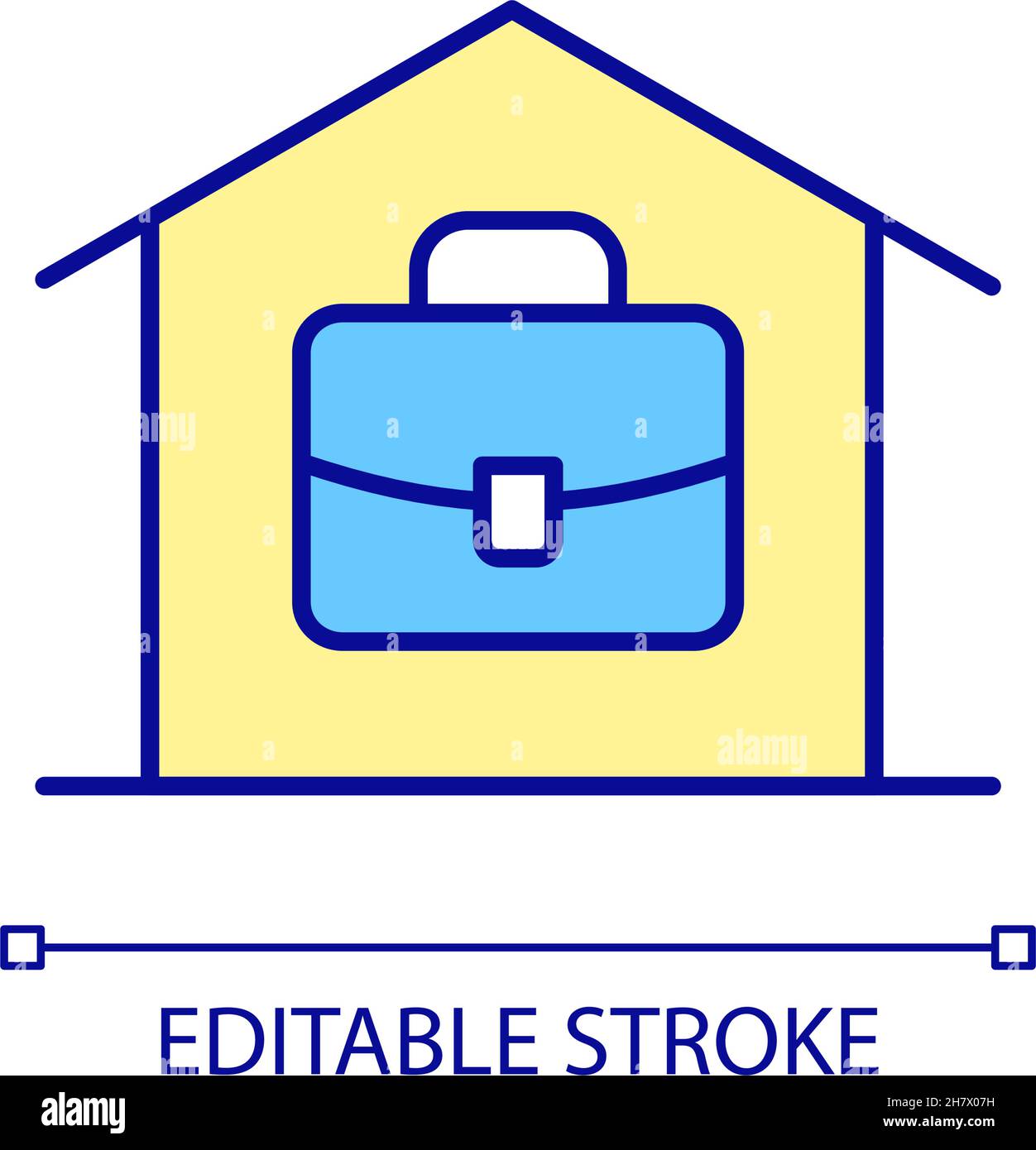 Working home color icon Cut Out Stock Images & Pictures - Alamy