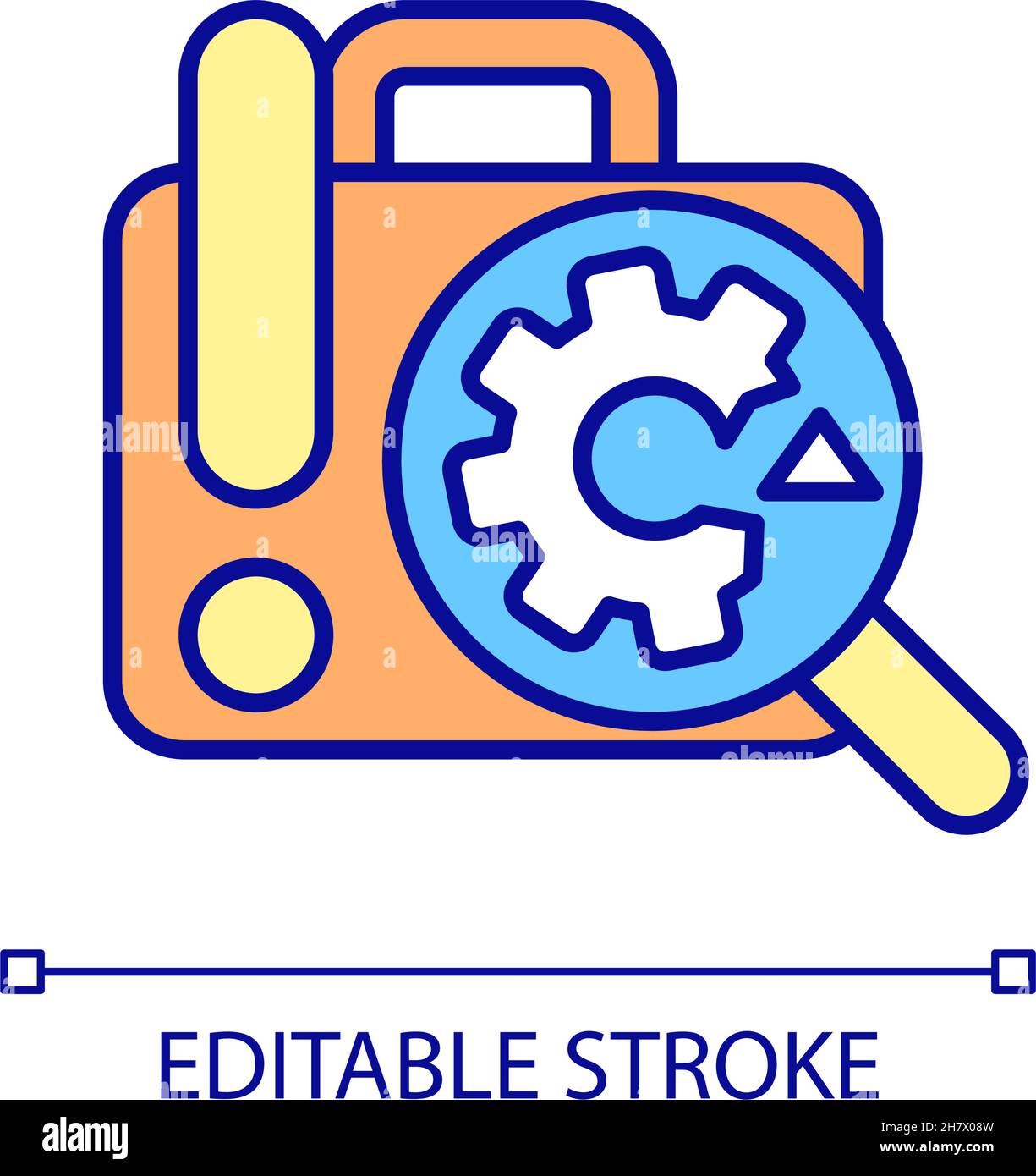 Problem in work RGB color icon Stock Vector Image & Art - Alamy