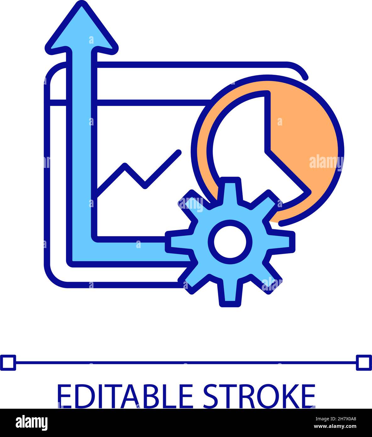 Increase performance RGB color icon Stock Vector Image & Art - Alamy