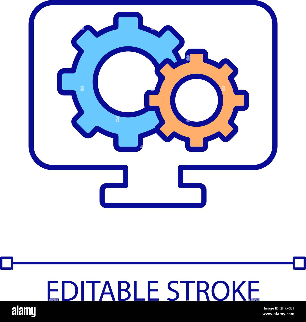 System performance RGB color icon Stock Vector Image & Art - Alamy