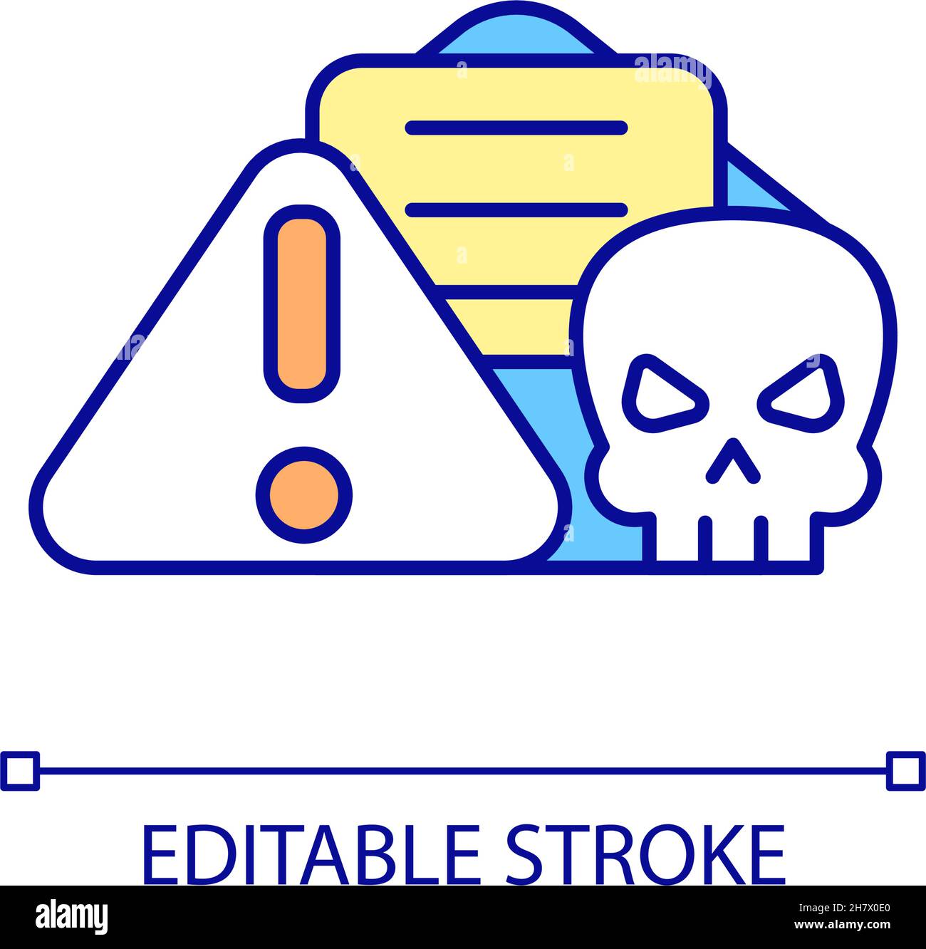 Threat mail RGB color icon Stock Vector Image & Art - Alamy