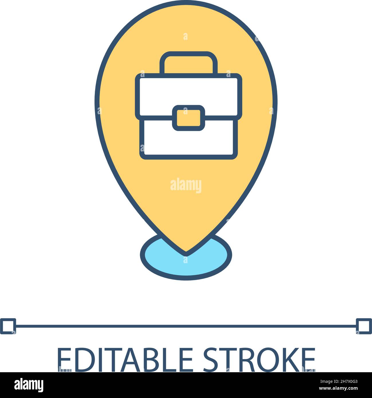 Workplace location RGB color icon Stock Vector Image & Art - Alamy