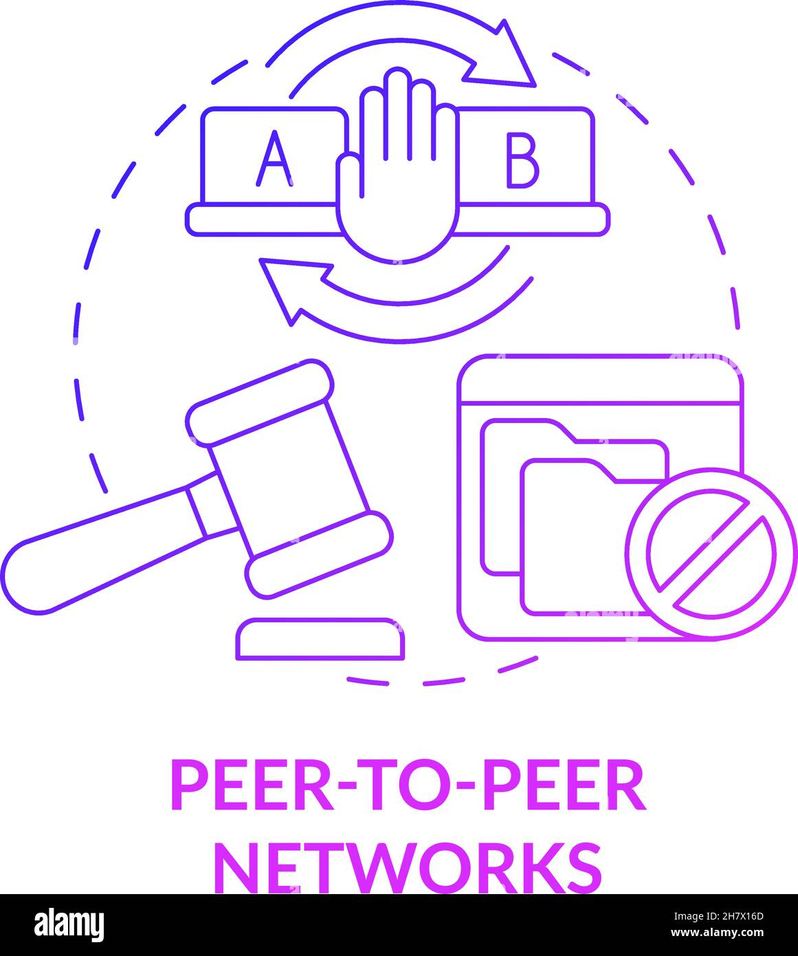 Peer to peer networks Stock Vector Images - Alamy