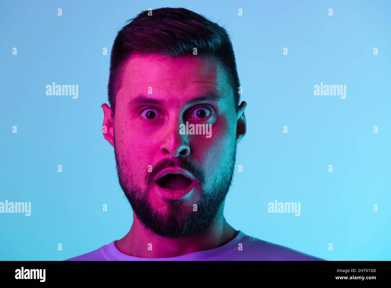 Man face close up model night club hi-res stock photography and images ...