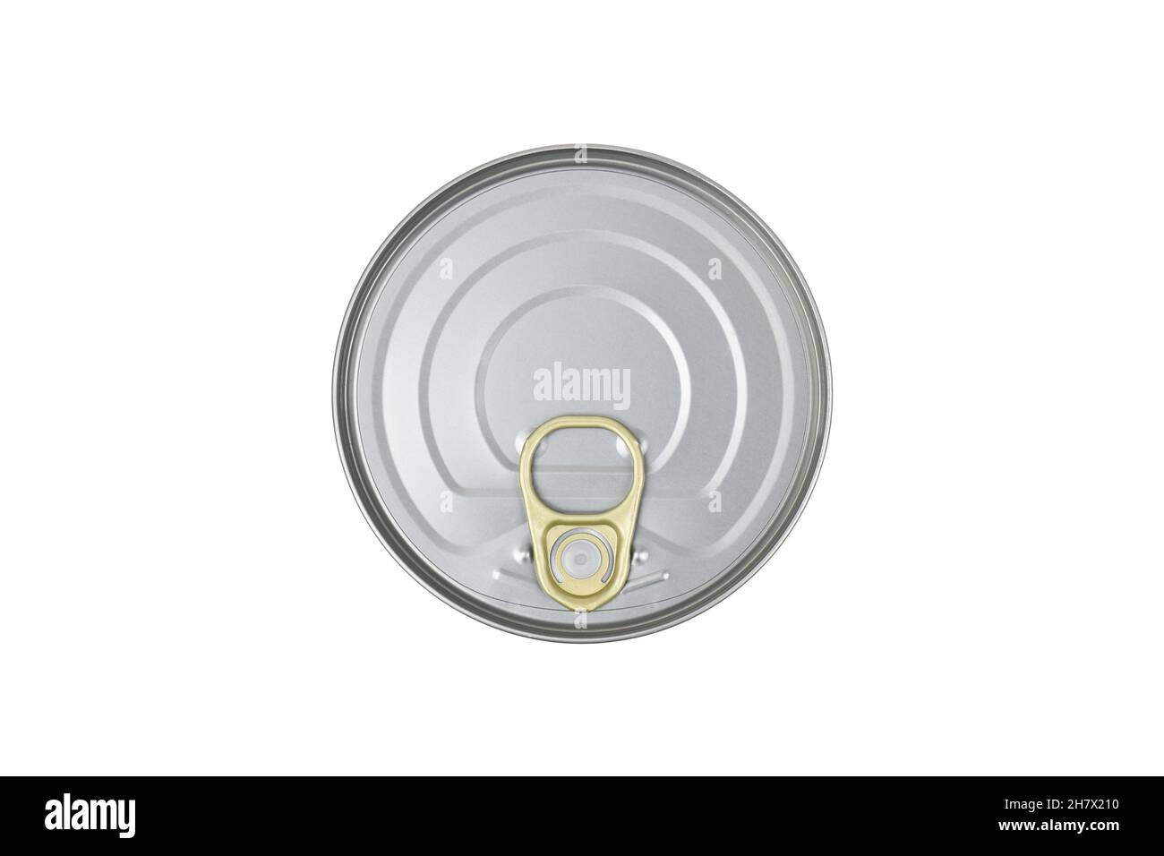 Tin of food, top view texture Stock Photo - Alamy