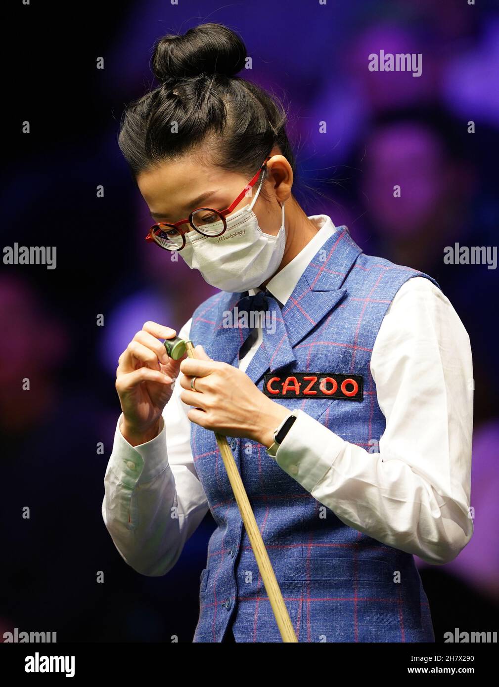 Ng On-yee in action during day three of the Cazoo UK Championship at ...