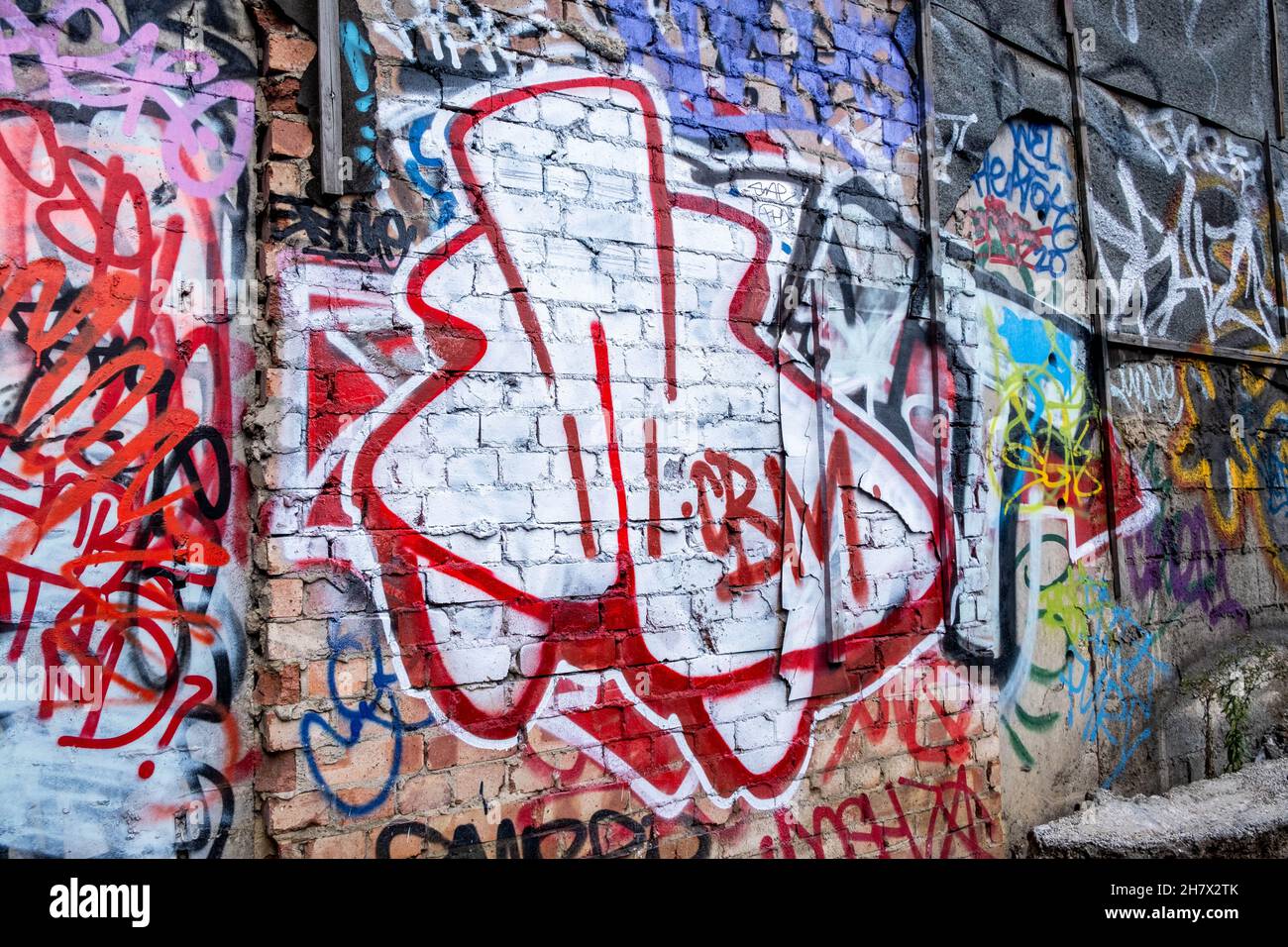 Waterloo London England UK, November 21 2021, Colourful Bright Painted ...