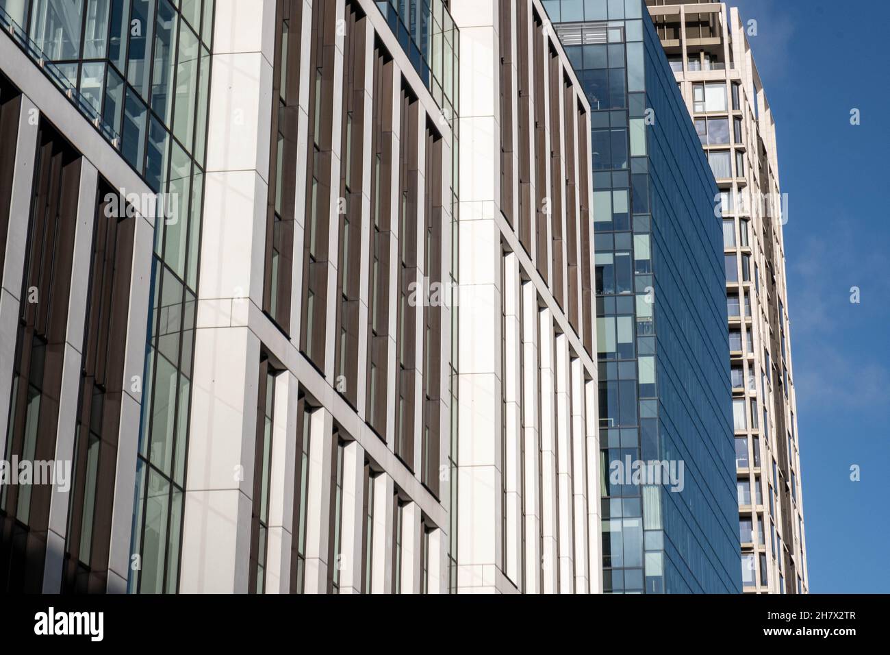 Modern commercial skyline of the city skyline of high rise building hi ...
