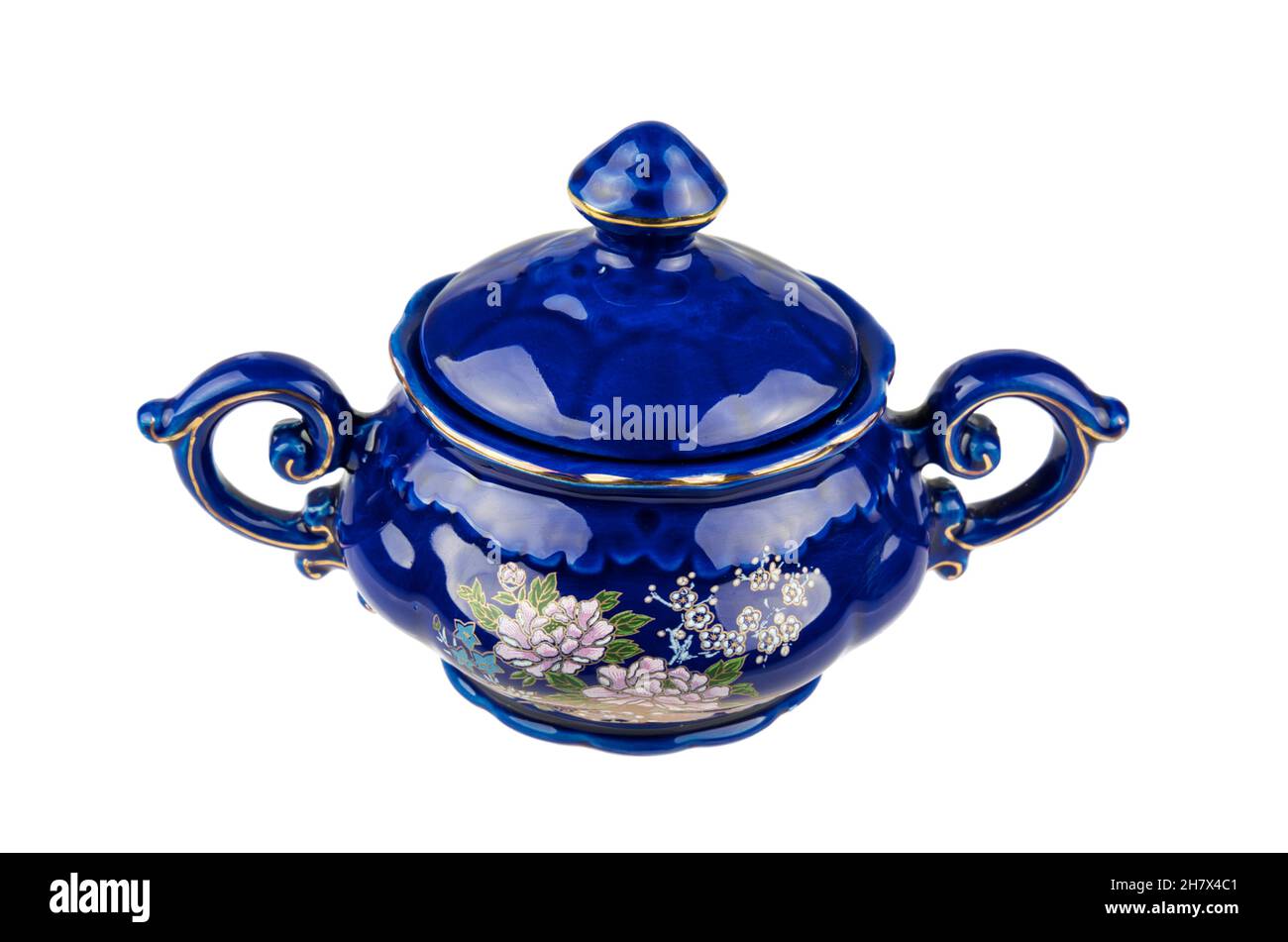 Teapot cup floral design Cut Out Stock Images & Pictures - Alamy