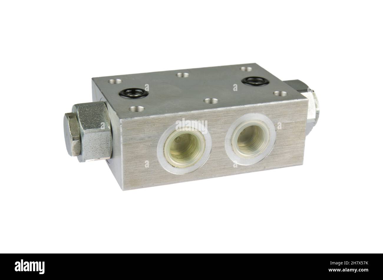 Double Pilot Operated Check valve, for hydraulic Stock Photo - Alamy Double Pilot Operated Check valve, for hydraulic Stock Photo - Alamy