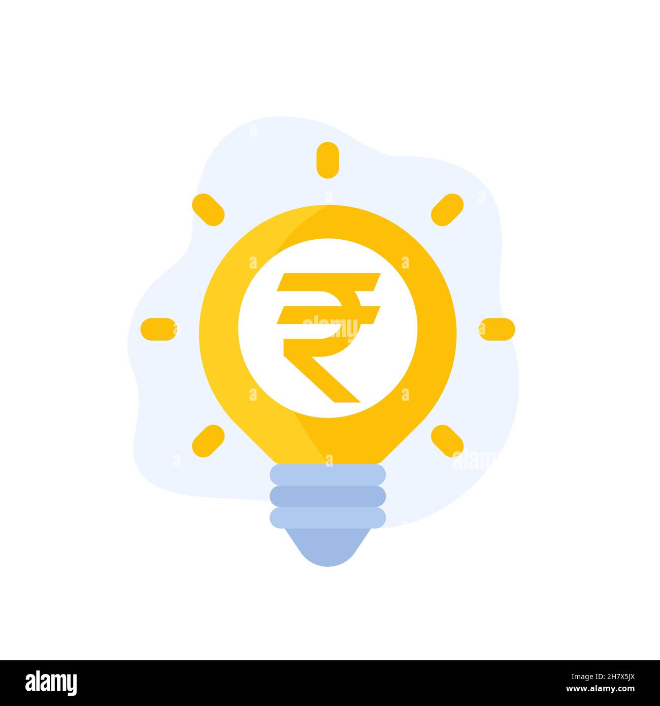 Idea is money icon with rupee, vector Stock Vector Image & Art - Alamy