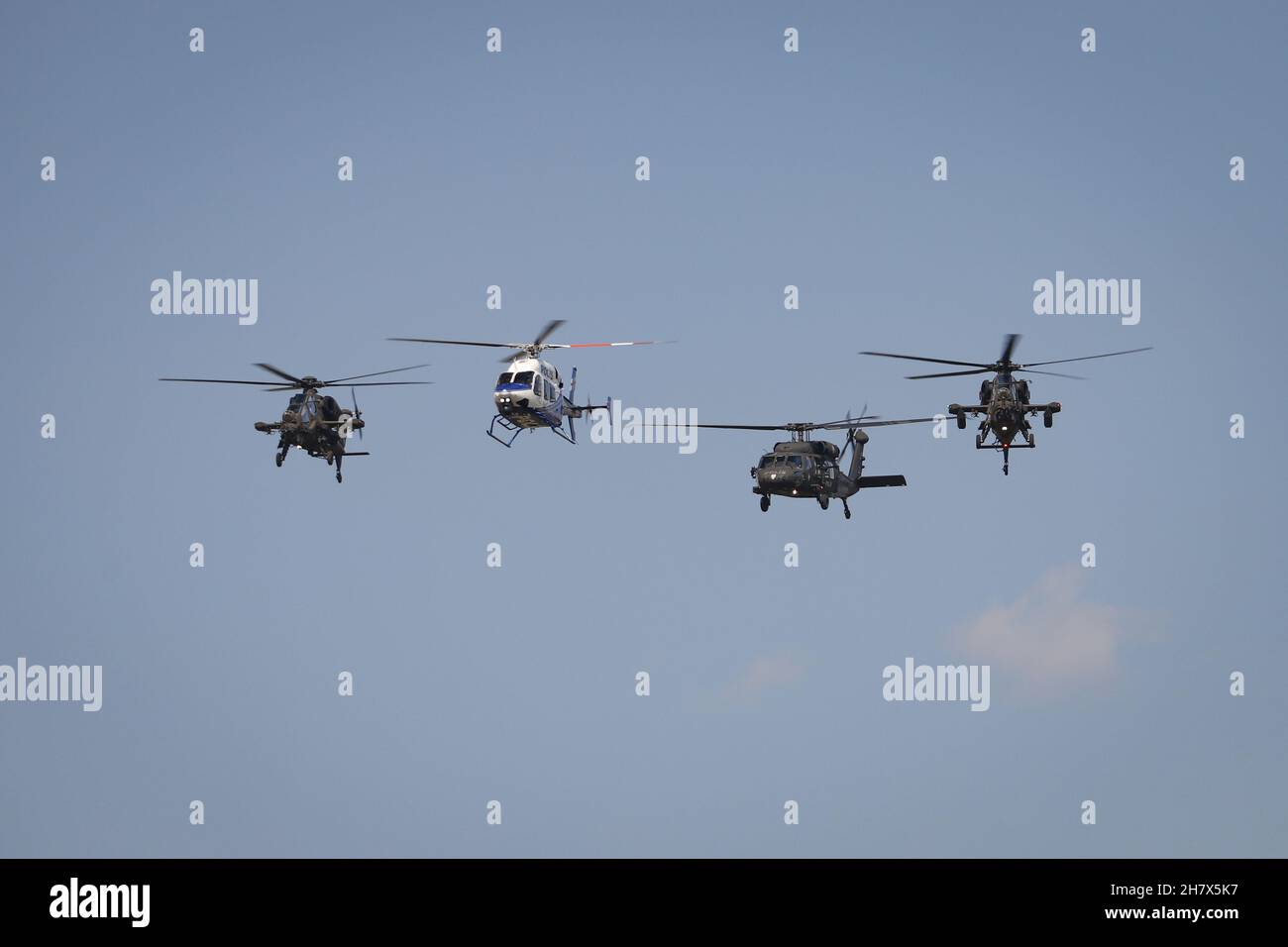 ANKARA, TURKEY - JUNE 26, 2021: Turkish Police Force Helicopters ...