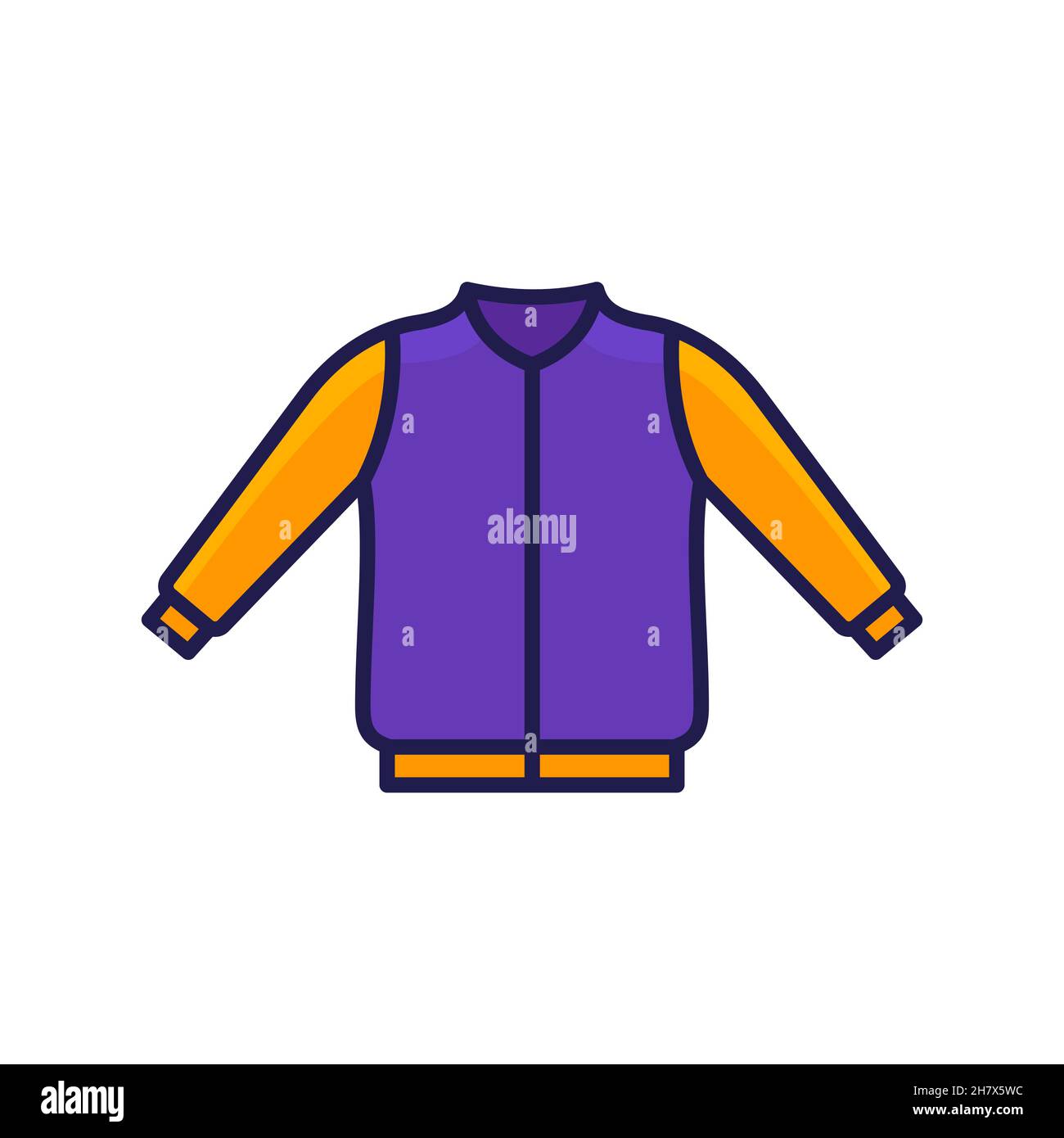 bomber jacket icon with outline Stock Vector Image & Art - Alamy