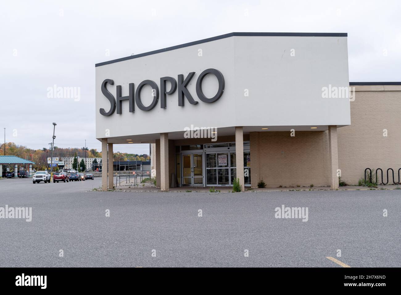 Marquette, Michigan - October 20, 2021: Exterior and sign for an old ...