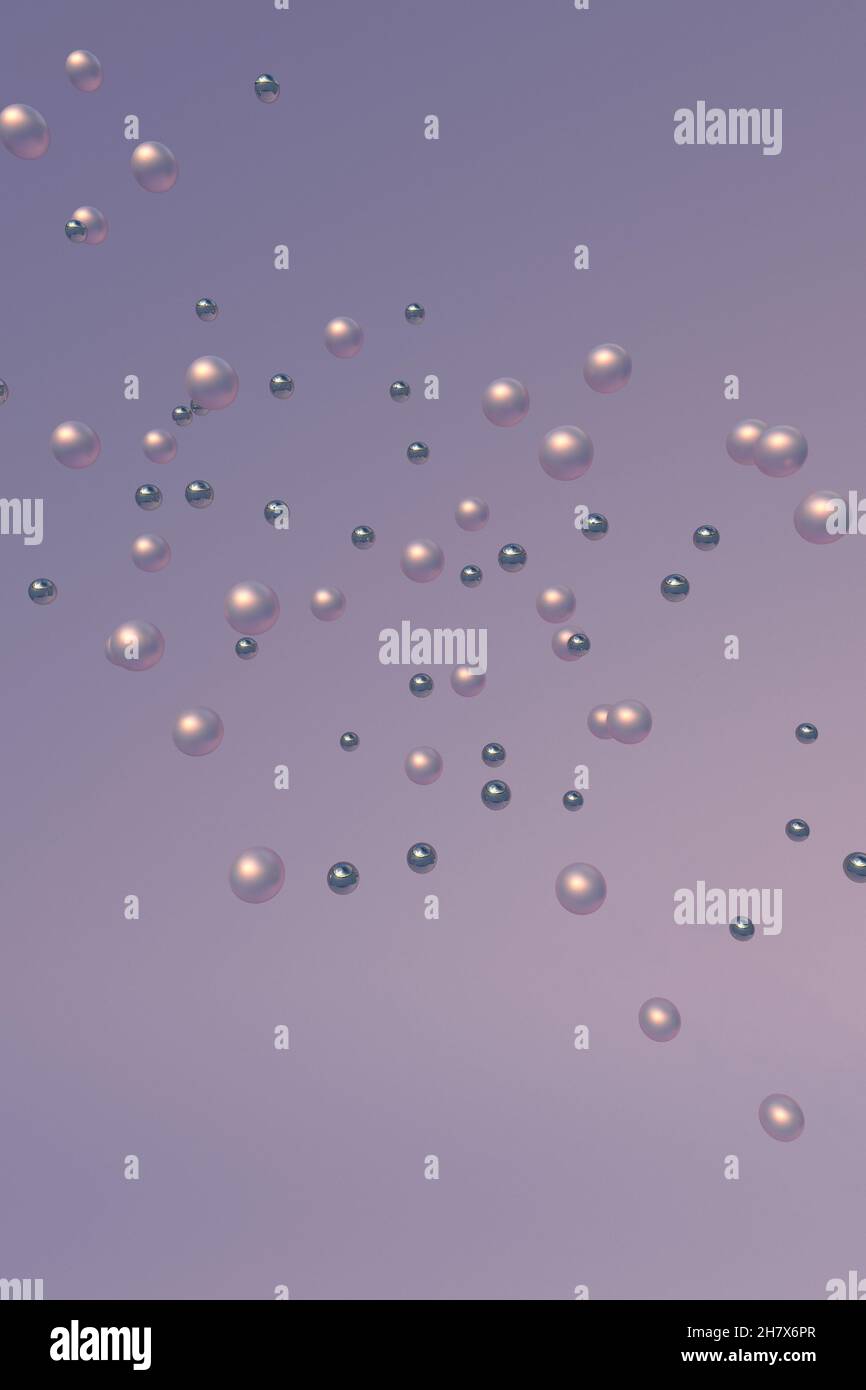 Abstract silver bubble background hi-res stock photography and images ...