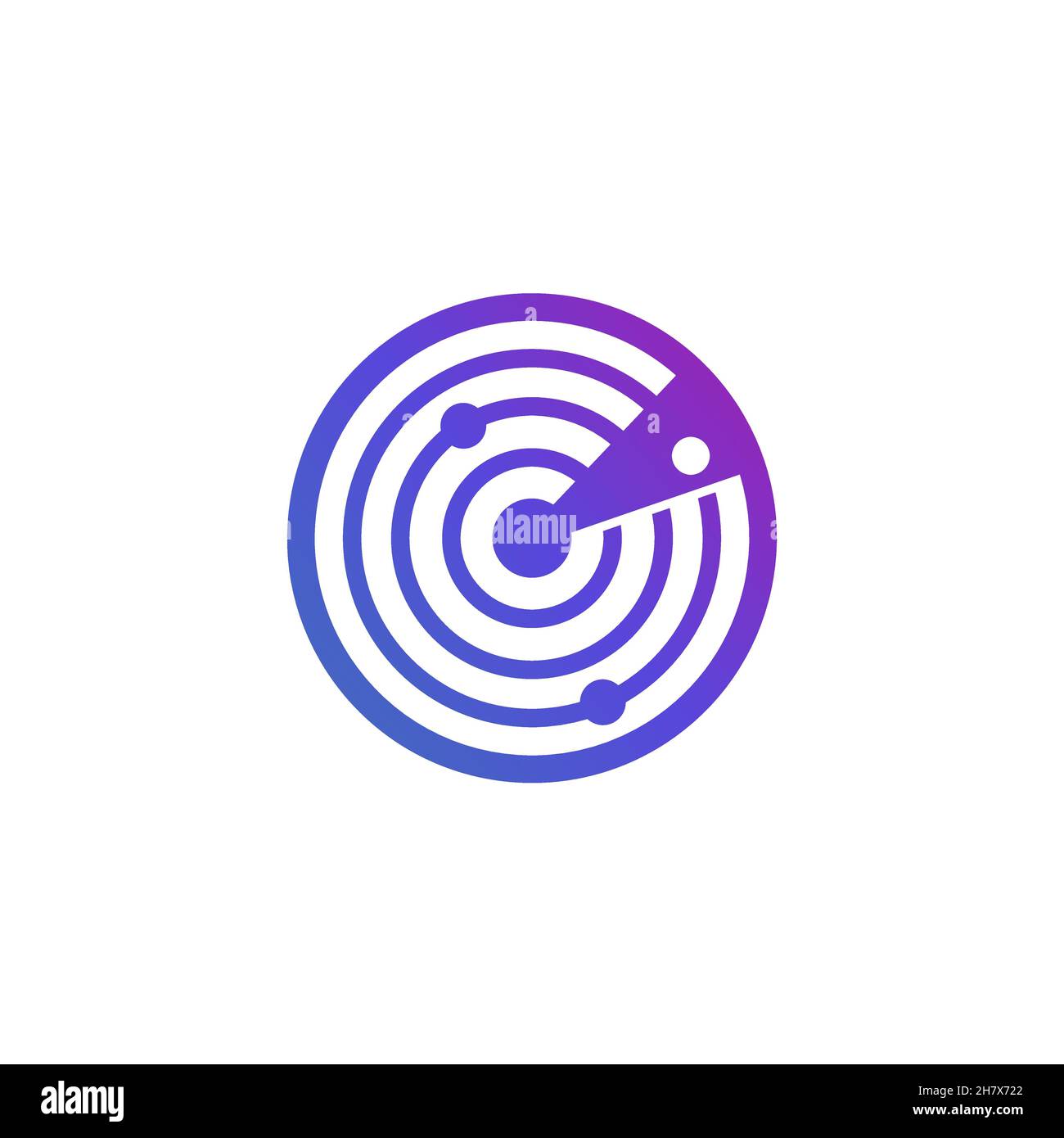 radar icon, vector logo on white Stock Vector Image & Art - Alamy