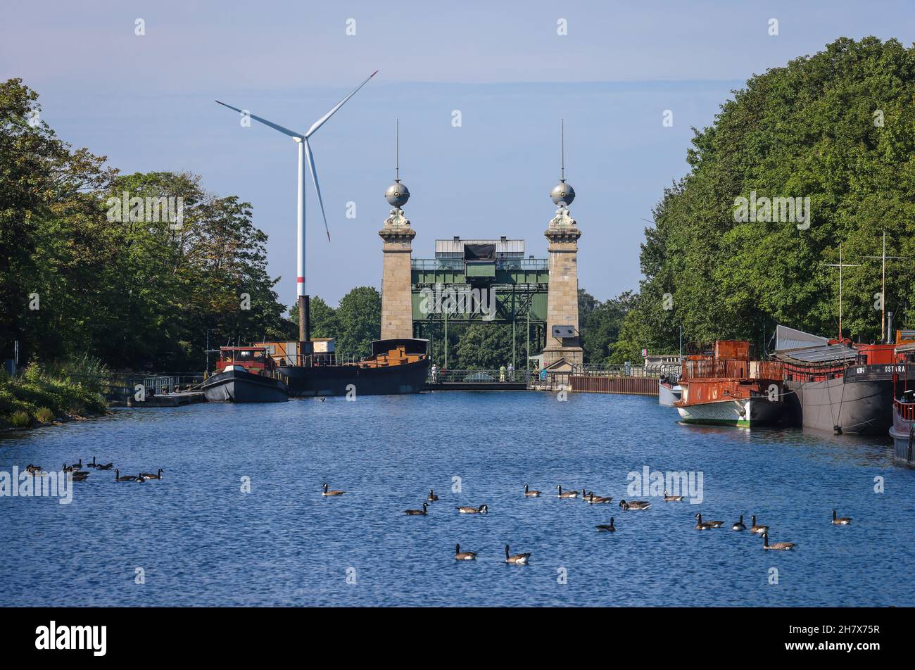 Waltrop, North Rhine-Westphalia, Germany - Ship lift and lock park ...