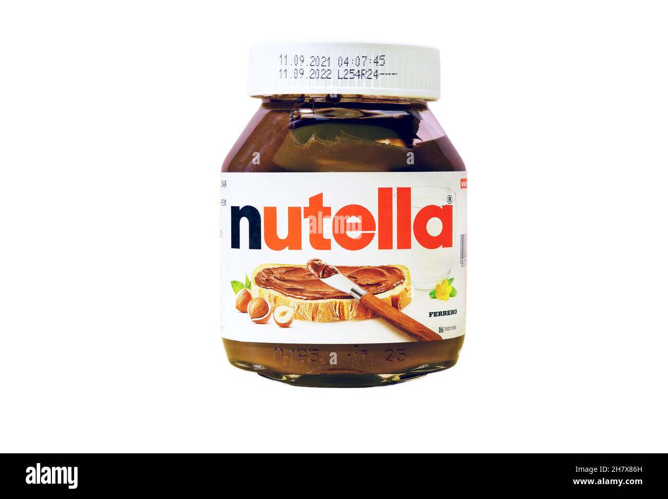 Tyumen, Russia-October 15, 2021: Nutella is the brand name of a ...