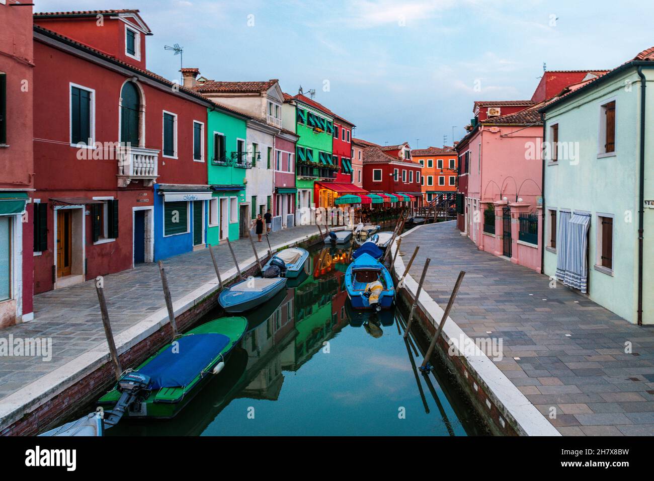 The magical colors of Burano and the Venice lagoon Stock Photo - Alamy