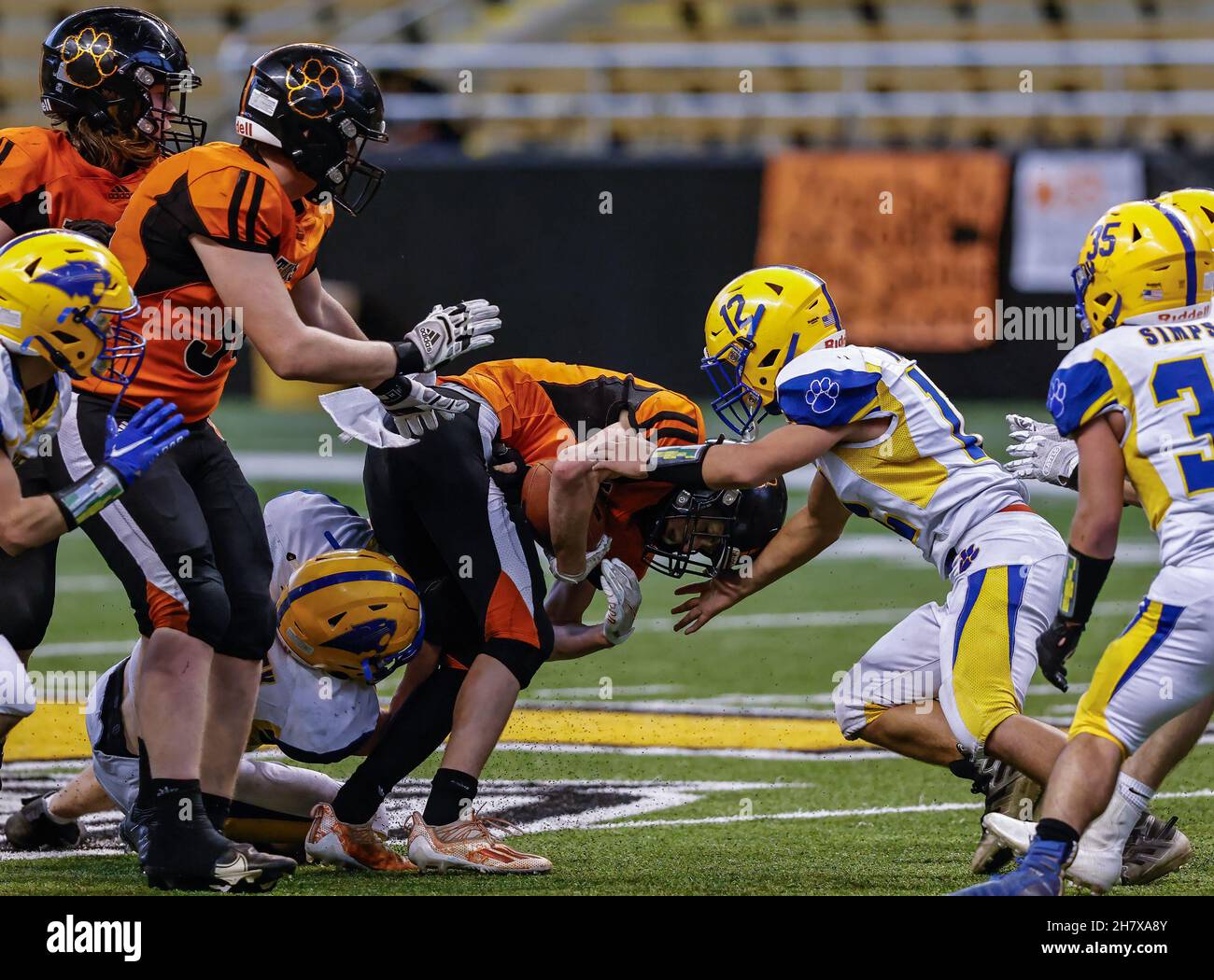 Football Action with Carey vs Kendrick High School at the Idaho State ...