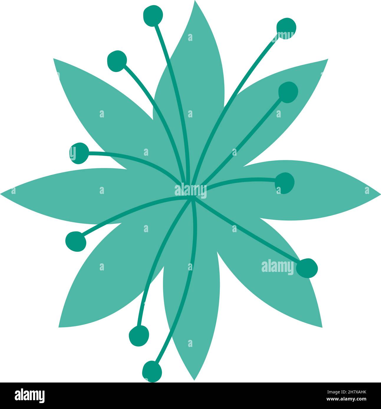 green flower design Stock Vector Image & Art - Alamy
