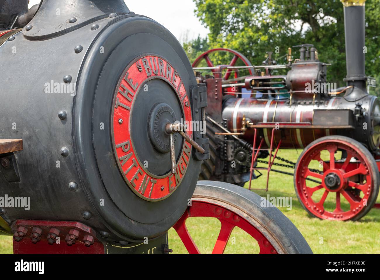 Honiton.Devon.United Kingdom.July 2nd 2021.A restored Burell traction ...