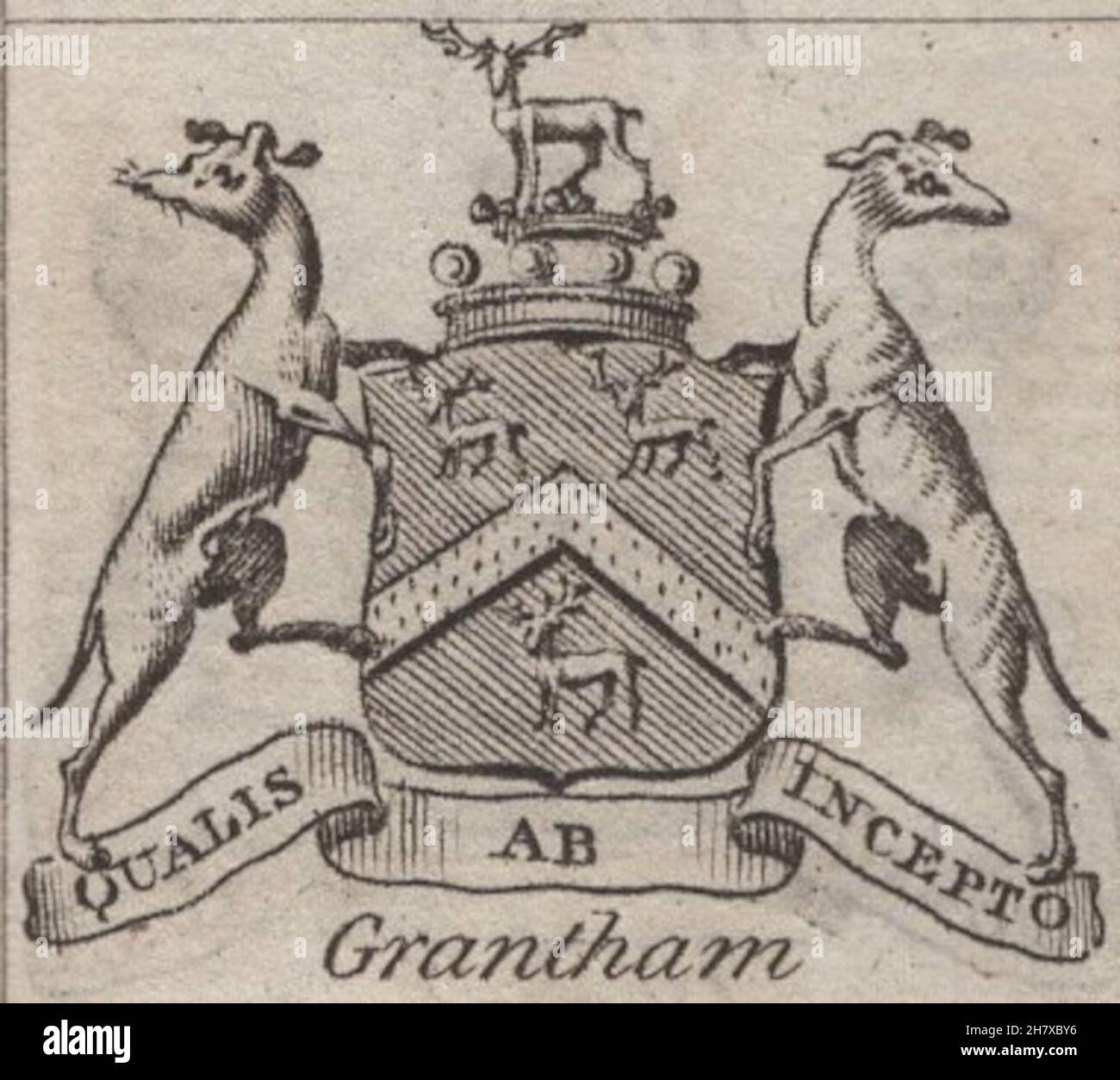 antique 18th century engraving heraldy coats of arms, English Barons ...