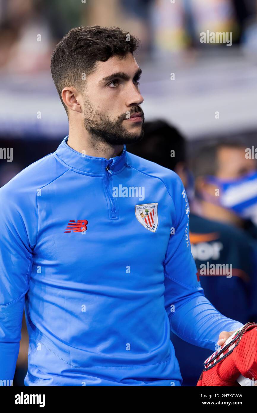 BARCELONA - OCT 26: Unai Nunez on the bench at the La Liga match ...