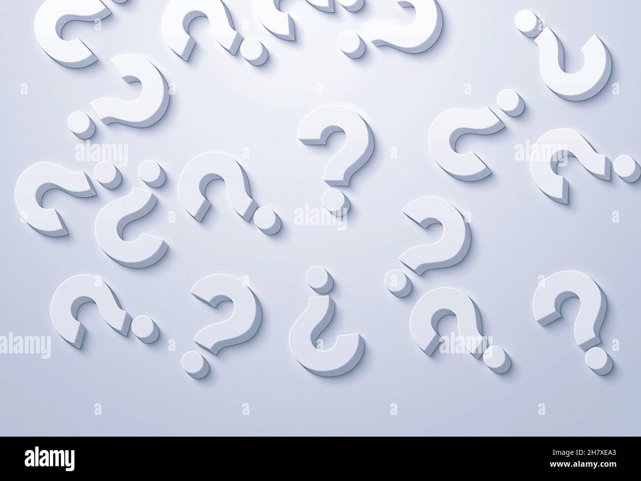 3d question marks Stock Photo - Alamy