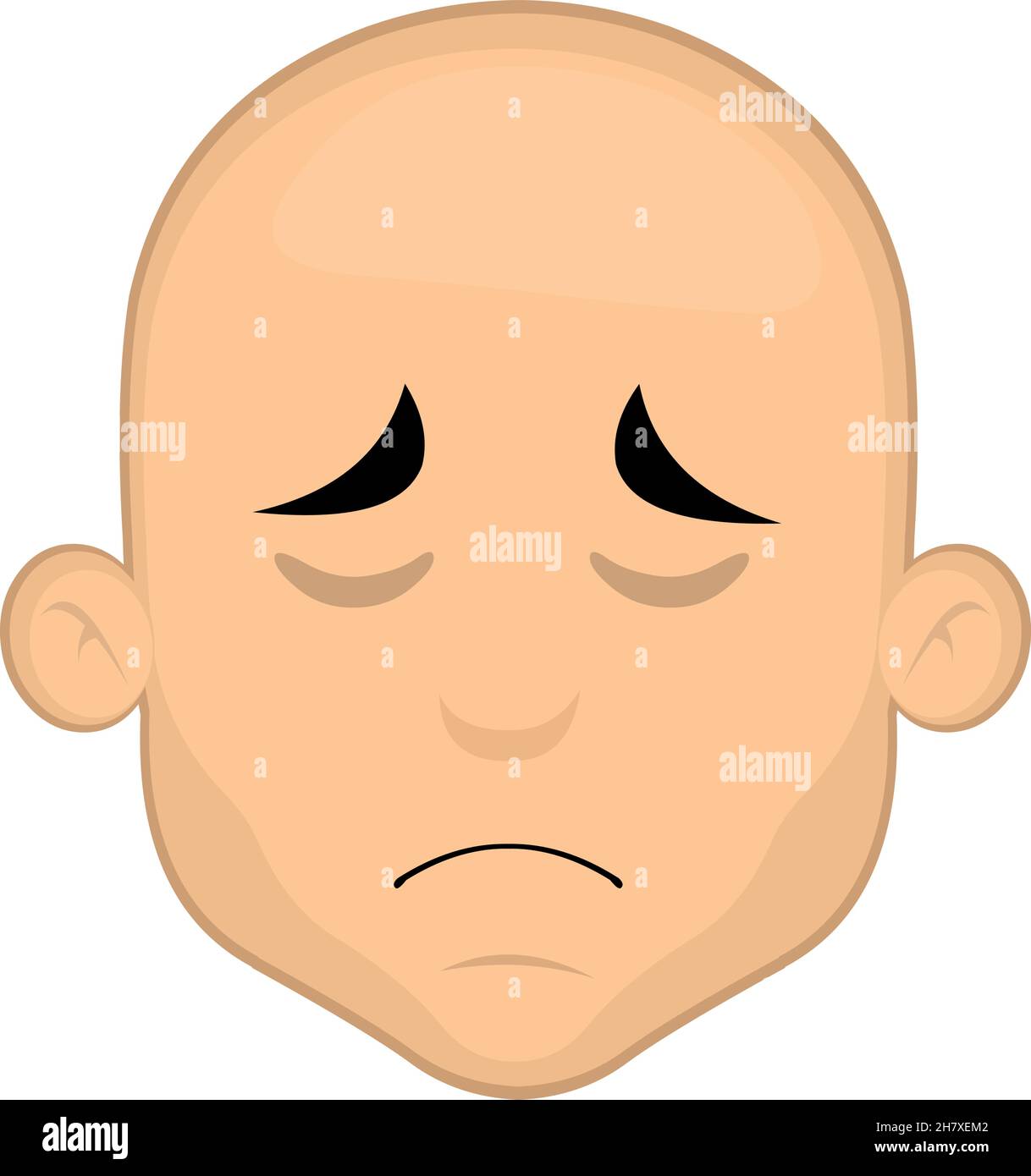 Unhappy Person Cartoon