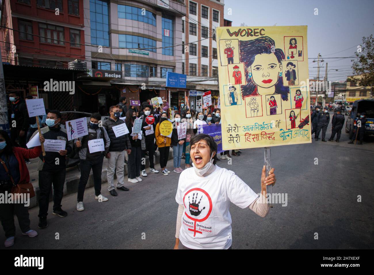 Kathmandu, Bagmati, Nepal. 25th Nov, 2021. 16 days activism of Violence ...