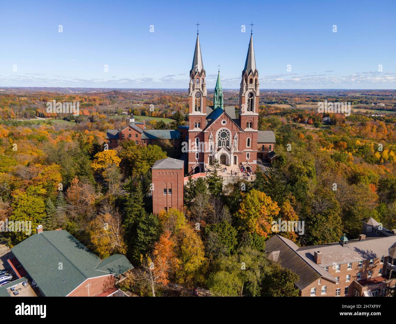 Holy Hill In Fall