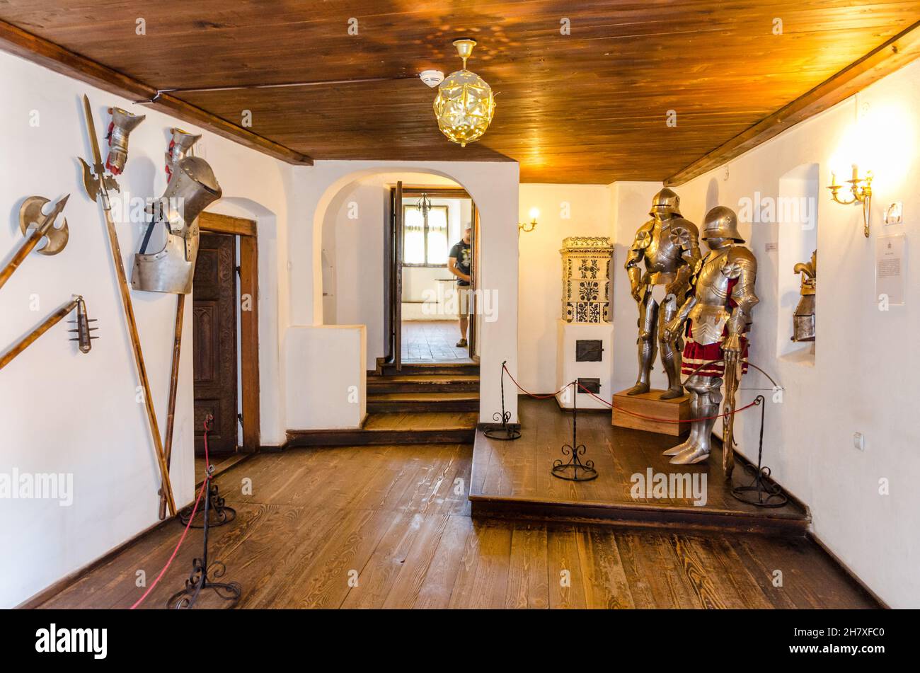 Interior of Medieval Castle of Earl Vlad Dracula in Bran. Dracula's ...