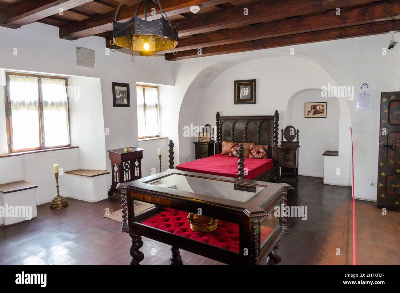 Interior of Medieval Castle of Earl Vlad Dracula in Bran. Dracula's ...