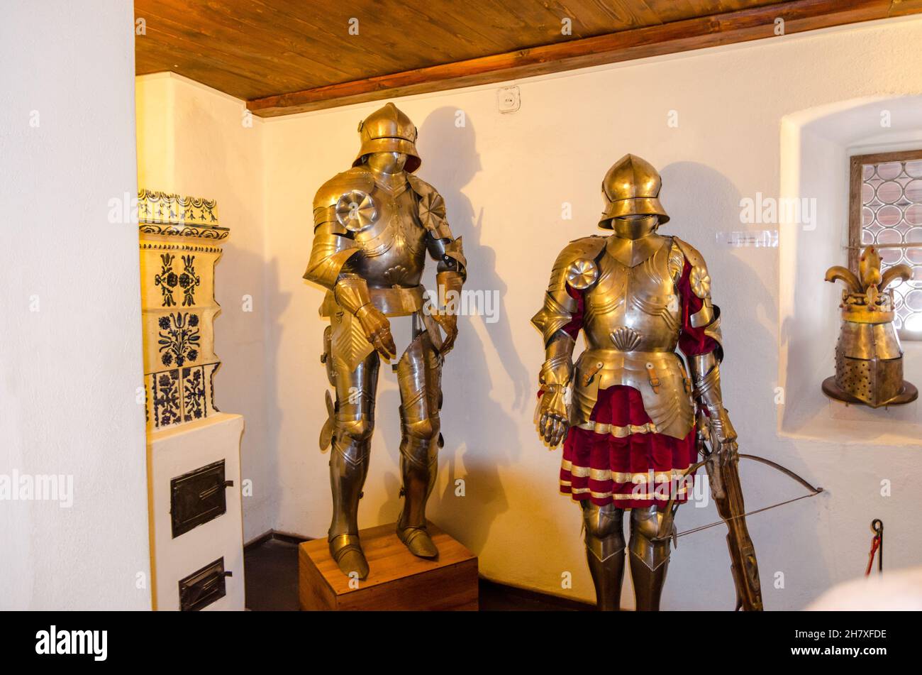 Interior of Medieval Castle of Earl Vlad Dracula in Bran. Dracula's ...