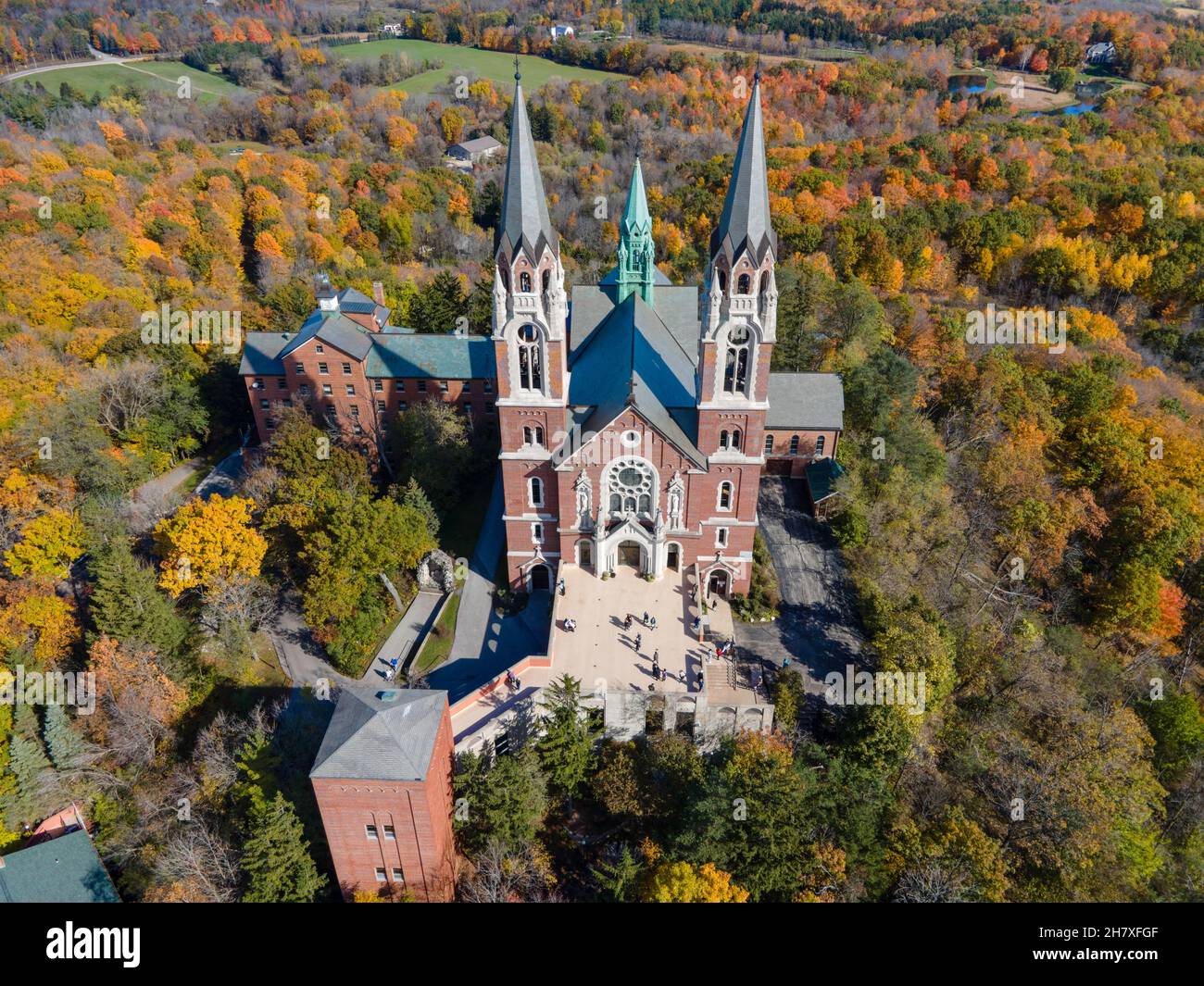 Holy Hill In Fall