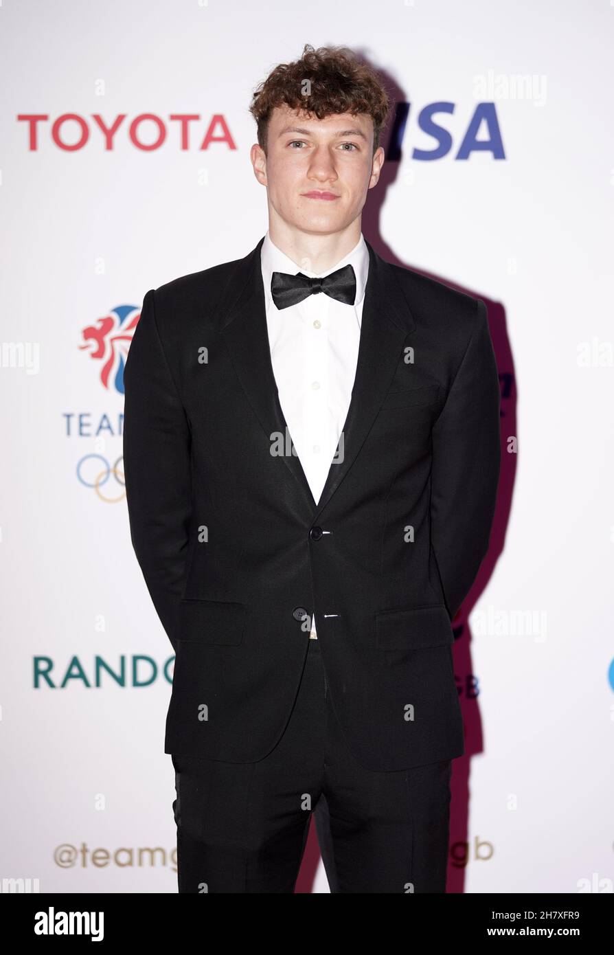 Diving Olympian Noah Williams arriving ahead of the Team GB Ball at ...