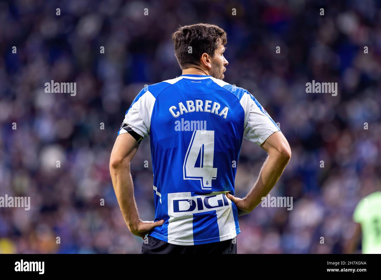 BARCELONA - OCT 26: Leandro Cabrera in action during the La Liga match ...