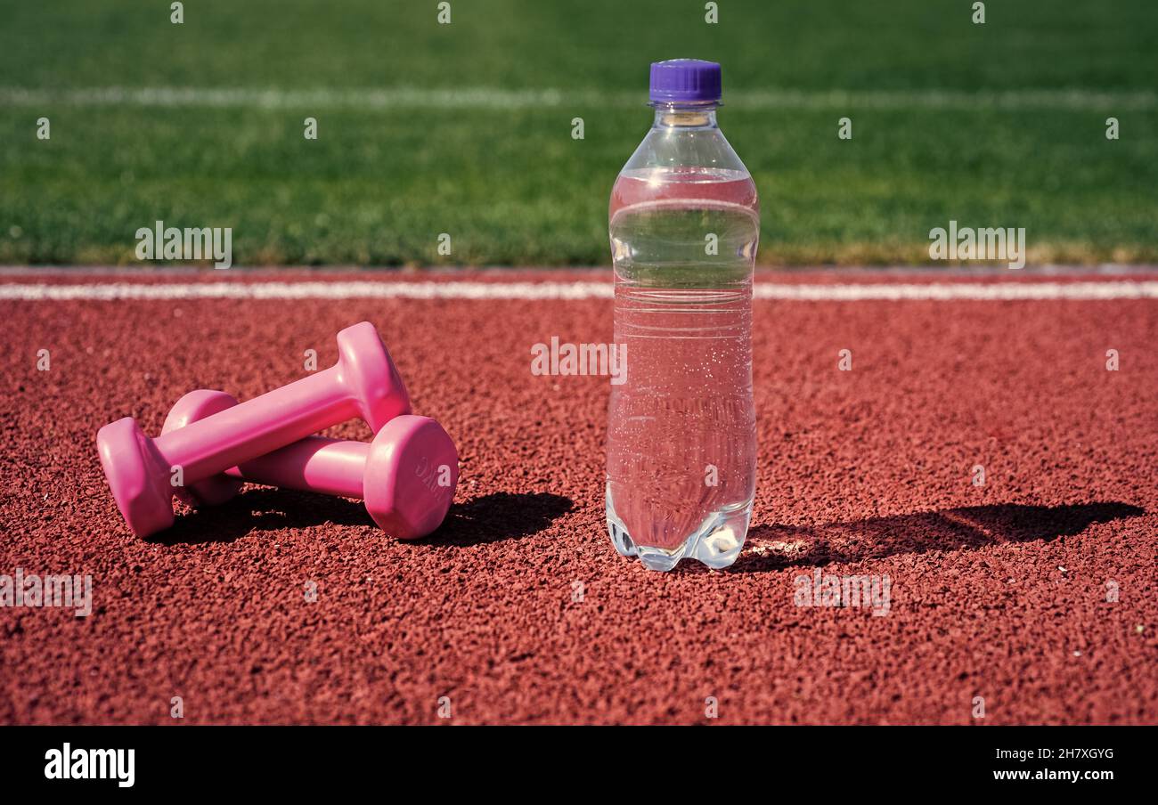 hydration after fitness. healthy lifestyle. water balance in body while ...