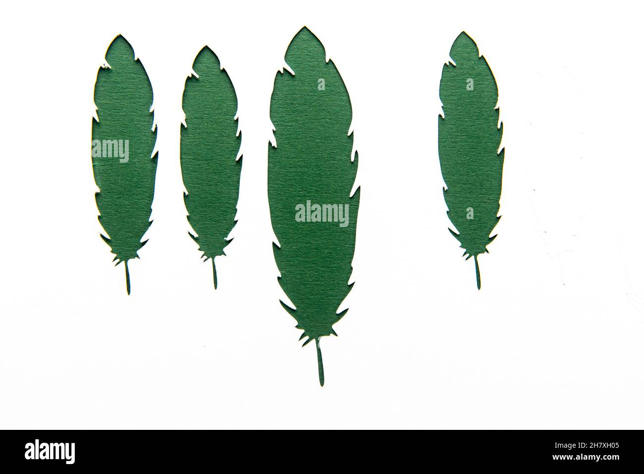 Paper tropical leaves on Cut Out Stock Images & Pictures - Alamy