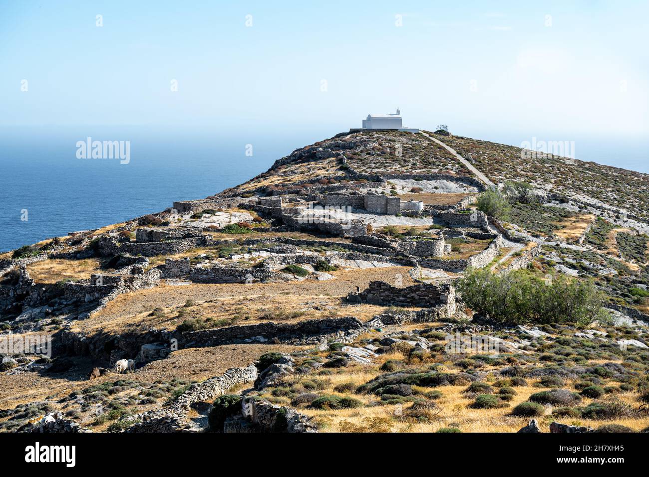 Church at Folegandros Island Cyclades Greece Stock Photo - Alamy