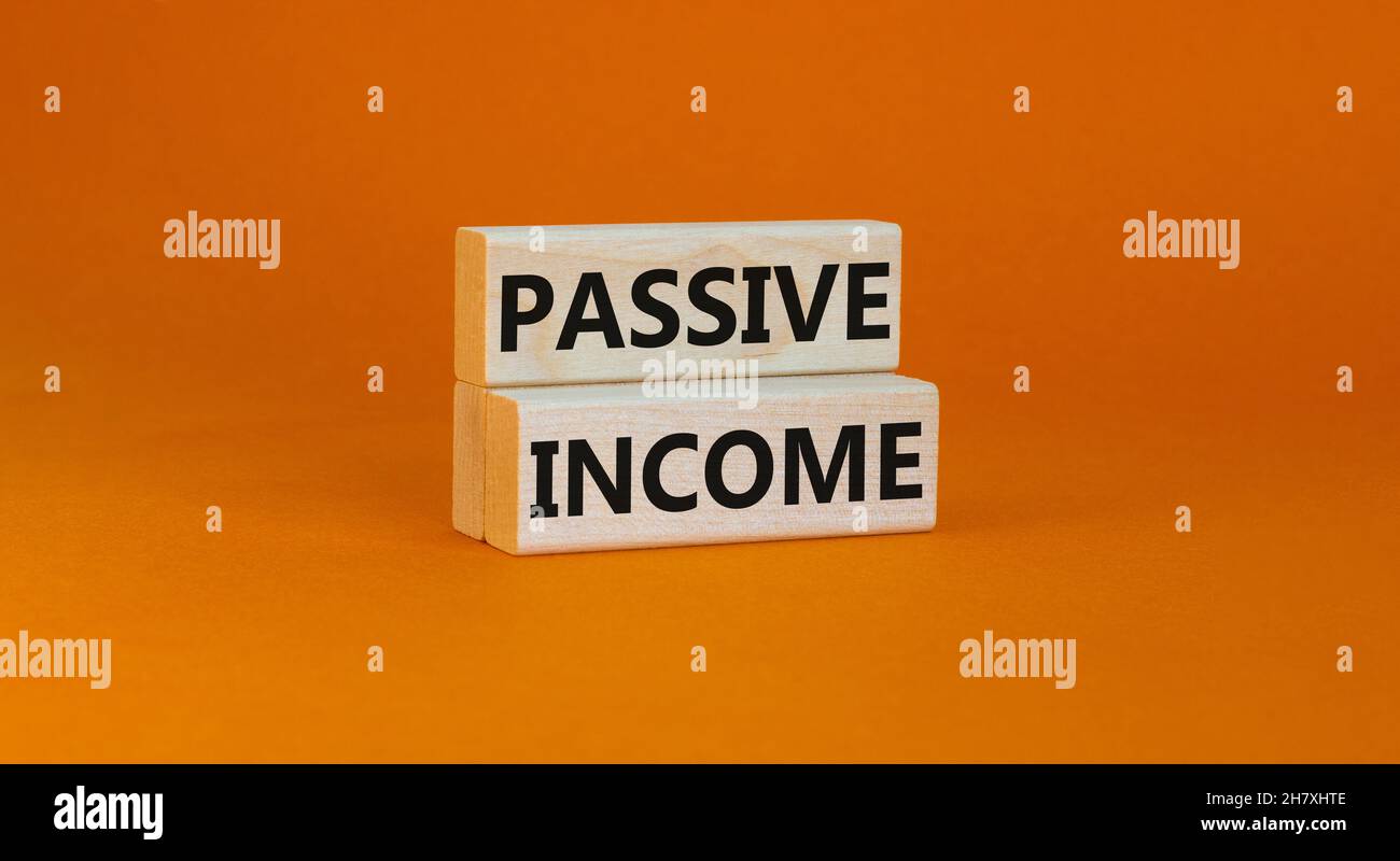 Time to passive income symbol. Concept words Passive income on wooden ...
