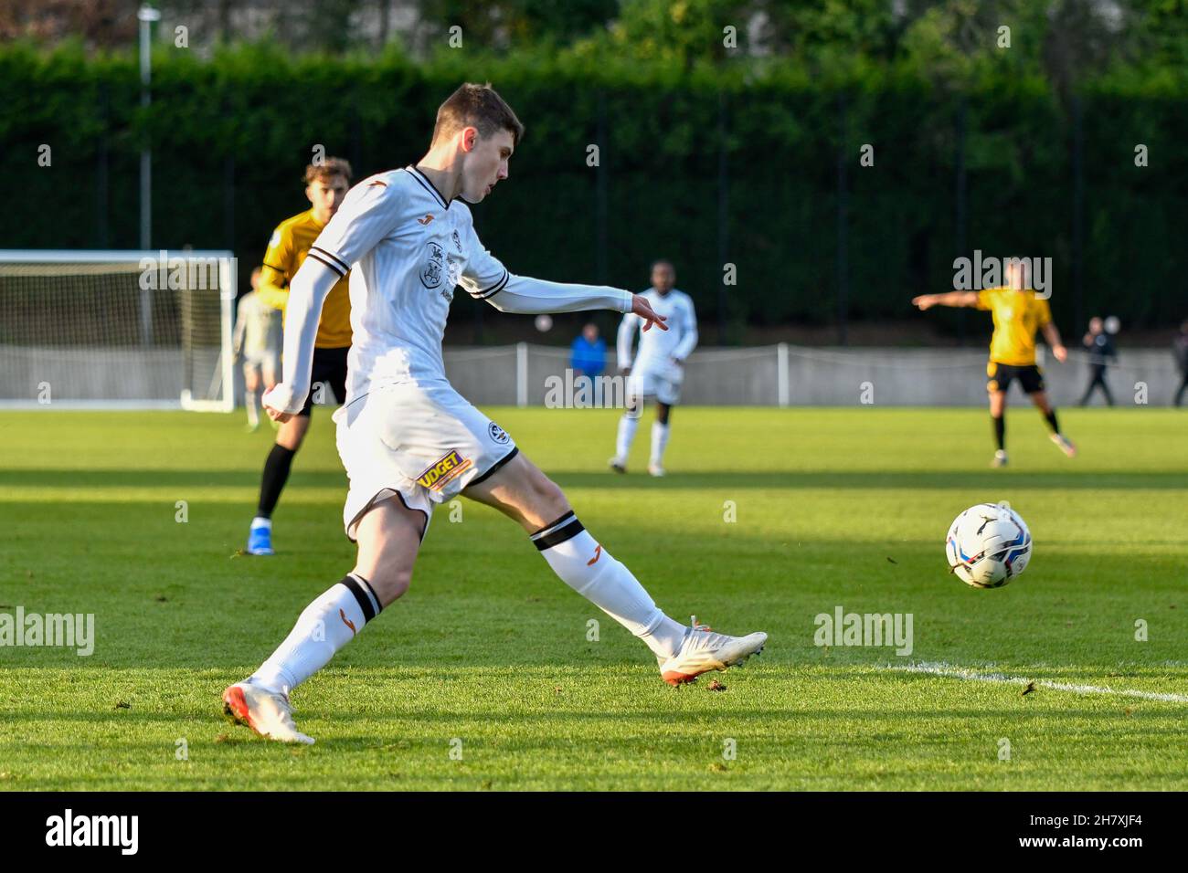 Swansea, UK. 25 November, 2021. Joel Cotterill of Swansea City Under ...