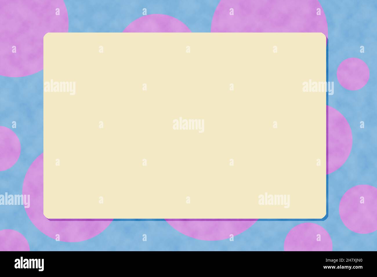 Beige box with rounded edges superimposed on a blue textured background ...