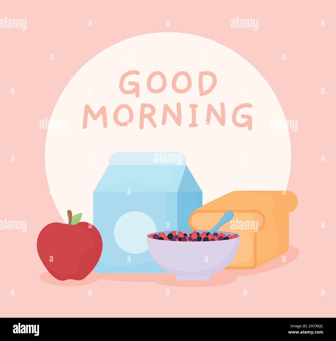 good morning breakfast design Stock Vector Image & Art - Alamy