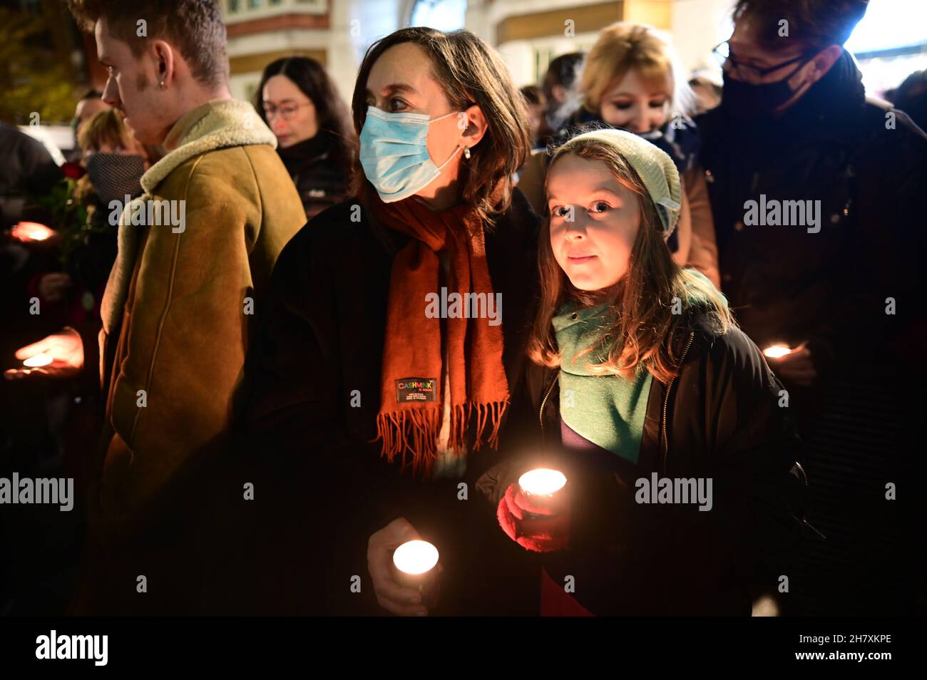 London, UK. 25th Nov, 2021. Emergency demonstration of 31 refugees ...