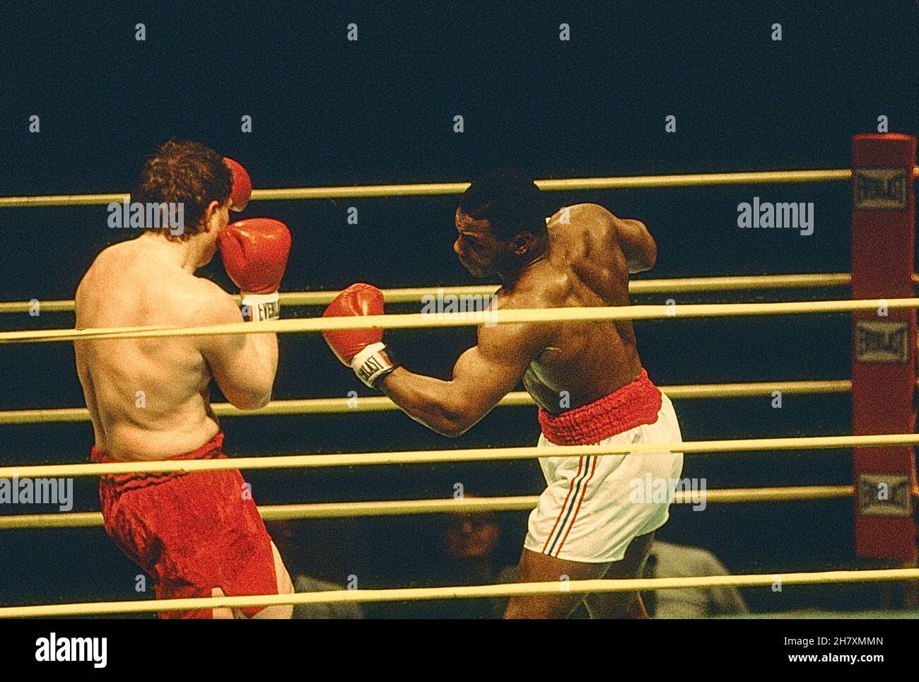 Mike Tyson vs. Steve Zouski fight at the Nassau Coliseum, Uniondale ...